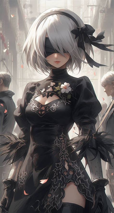 Pin De Phoephoe Em Nier Automata Personagens De Anime Ilustrações