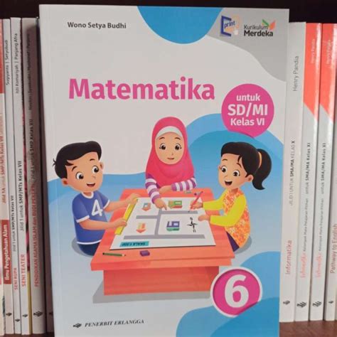Promo Ori Buku Matematika Kelas 6 Sd Erlangga Kurikulum Merdeka Diskon