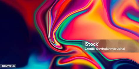 현대 다채로운 흐름 포스터입니다 물결 액체 모양의 색상 배경입니다 0명에 대한 스톡 벡터 아트 및 기타 이미지 0명 3차원 형태 개념 Istock