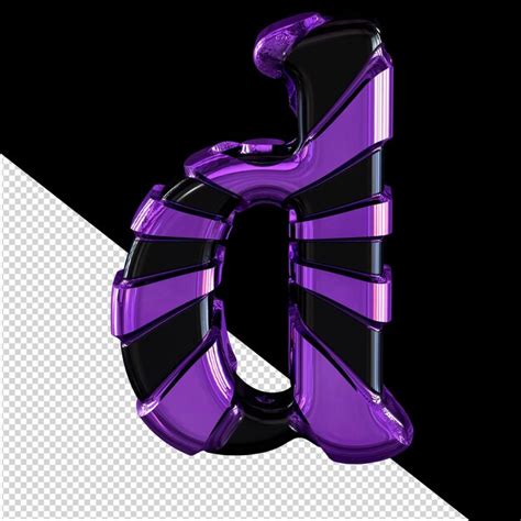 Lettre De Symbole Violet D Psd Premium