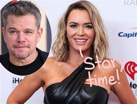 Teddi Mellencamp Reveals She Once Had A One Night Stand With Matt Damon Perez Hilton
