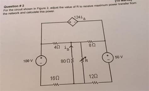 Solved Question For The Circuit Shown In Figure Chegg Com