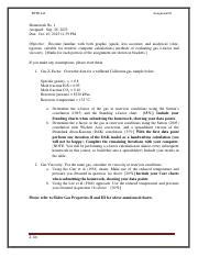 HW 1 2023 Docx PETE 444 Assignment 1 Homework No 1 Assigned Sep 28 2023 Due Oct 10 2023