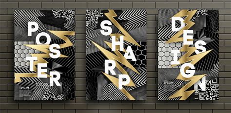 블랙 과 골드 럭셔리 디자인 포스터 세트 브로셔 전단지 모바일 기술 응용 프로그램 및 온라인 서비스 인쇄 엠블럼 로고 배너용 템플릿 글램 텍스처가 있는 골든 명함 배너