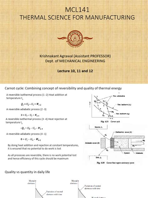 Mcl141 L10 11 12 Entropy Application Examples Pdf