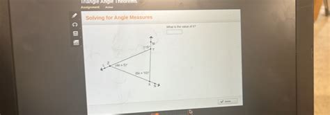 Solved Triangle Angle Theorems Assignment Active Solving For Angle