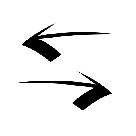 Refresh Reload Or Update Icon With Arrows Vector Back Arrow Icon Restart Arrow Pointer Mark