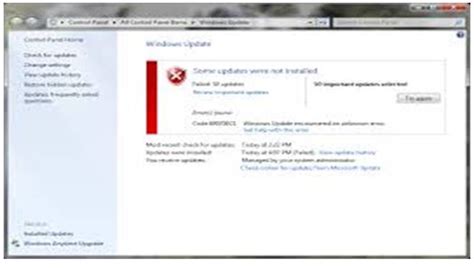 Getting Windows Update Error Code 800700c1 During Installation Getting Windows Update Error Code 800700c1 During Installation