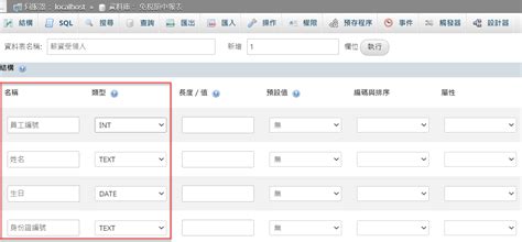 phpMyAdmin教學入門MySQL資料庫的第 步