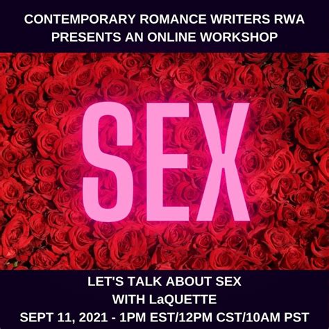 Lets Talk About Sex Contemporary Romance Writers