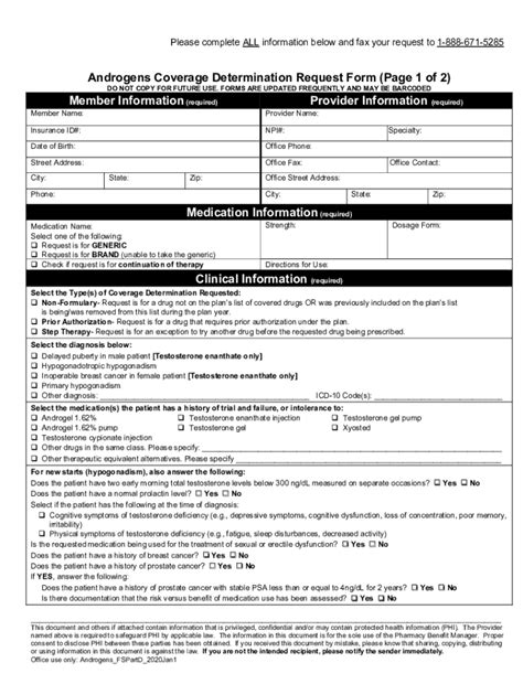 Fillable Online Coverage Determination Request Form Medicare Fax