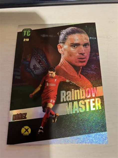 Carta Panini Top Class 2023 Darwin Nunez Liverpool Reinbow Master Eur 2