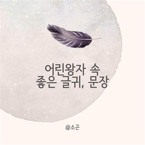 어린왕자 속 좋은글귀 좋은글 좋은문장 명언 생텍쥐페리 네이버 블로그