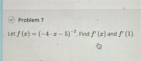 Solved Problem Let F X X Find F X And F Chegg Com