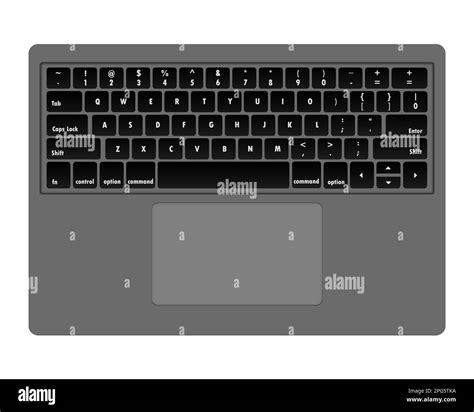 Keyboard And And Touch Pad Bottom Laptop Case Gray Colour Stock Photo Alamy