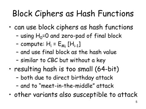 Ppt Cryptography And Network Security Various Hash Algorithms Powerpoint Presentation Id
