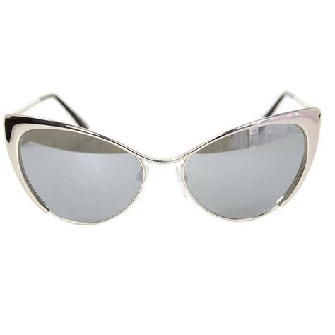 Tom Ford Silver Mirrored Nastasya Cat Eye Sunglasses Rt 380 Liked On