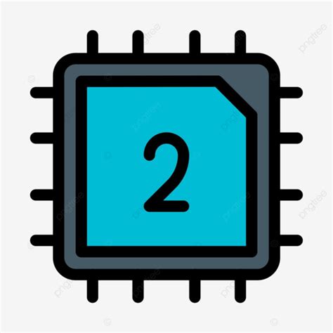 Computer Cpu Clipart Vector Two Bit Computing Cpu Central Bit Processing Circuit PNG Image