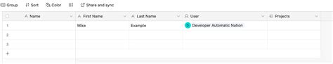 How To Create Users Table Connecting Projects Owned Airtable Community