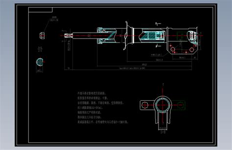 M1823 夏利前减震器cad图纸 Autocad 模型图纸下载 懒石网