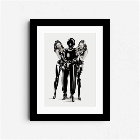 Social Bubble Born In Black Bdsm Erotic Wall Art Print Filthy Adult