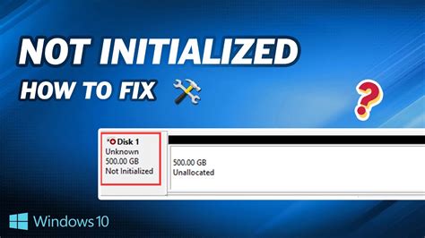 how to fix external hard drive not initialized youtube