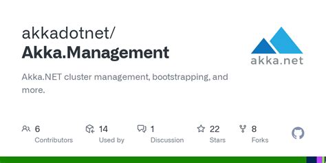 GitHub Akkadotnet Akka Management Akka NET Cluster Management Bootstrapping And More