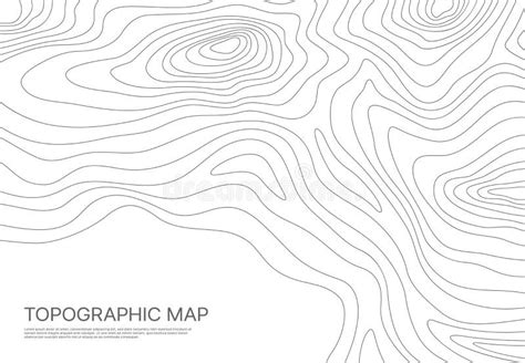 Topographic Map Grid Texture Relief Contour Stock Vector