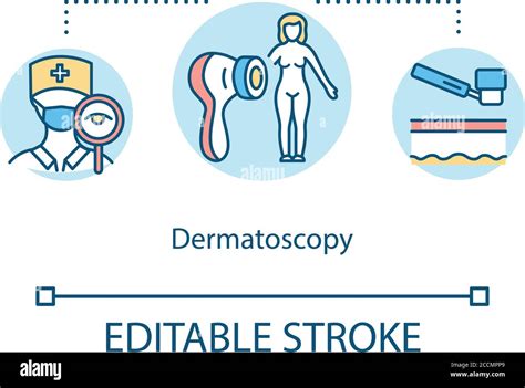 Dermatoscopy Concept Icon Stock Vector Image And Art Alamy