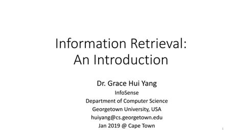 Information Retrieval Fundamentals An Introduction Pdf