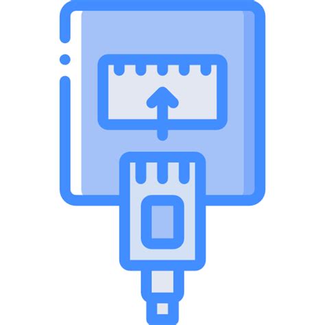 Ethernet Basic Miscellany Blue Icon
