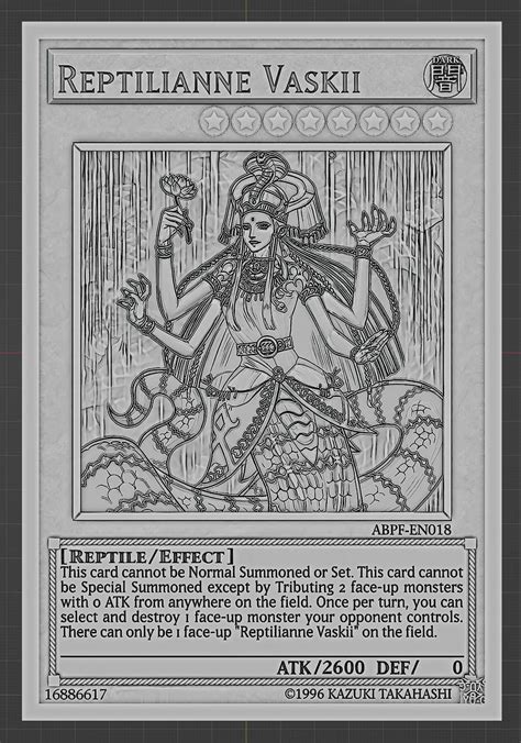 Other Stl Download Reptilianne Vaskii Yu Gi Oh By Wsonuchiha3d