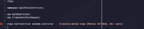 Laravel Nvim Route Info