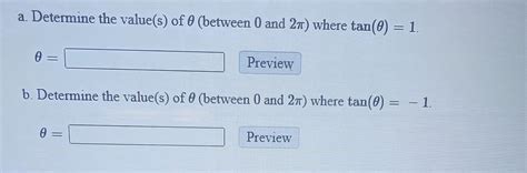 solved a determine the value s of θ between 0 and 2π
