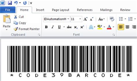 Free Code 39 Barcode Font 100 Free