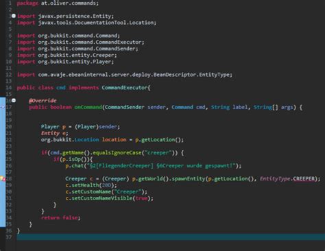 Ich Will Ein Minecraft Plugin Programmieren Und Weis Nicht Was Mein