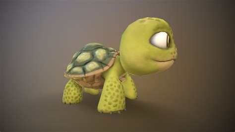 3d Cartoon Turtle Model Turbosquid 2149984