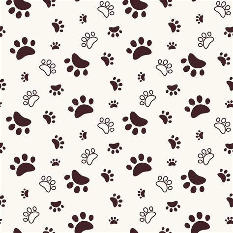 Paw Print Pattern 16807380 Vector Art At Vecteezy