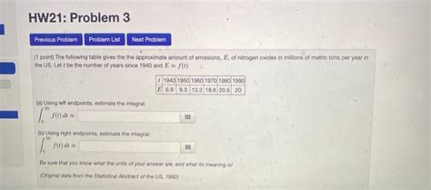 Solved Hw21 Problem 3 Previous Problem Problem List Next