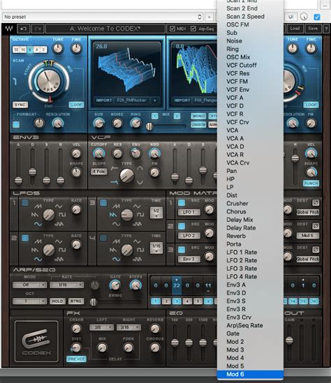 Test Waves Codex Software Synthesizer Seite Von AMAZONA De