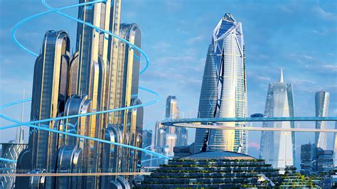 未来科幻城市三维动画影视秋叶数字原创作品 站酷zcool