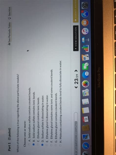 Solved Question Points Consider The Particulate Model Chegg