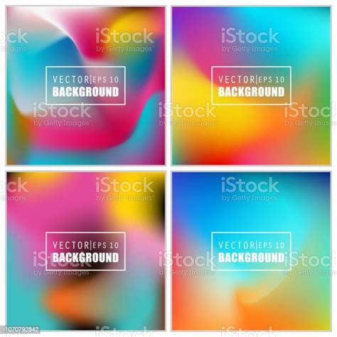 여러 추상 창조적인 개념 벡터 배경 세트를 흐려 웹 및 모바일 응용 프로그램 예술 그림 서식 파일 디자인 비즈니스 Infographic와 소셜 미디어 현대 장식 0명에 대한