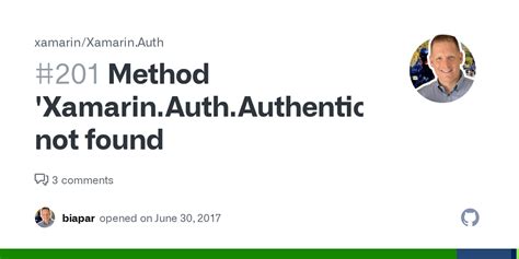 Method Xamarin Auth Authenticator GetUI Not Found Issue Xamarin Xamarin Auth GitHub