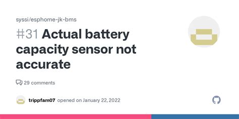 Actual Battery Capacity Sensor Not Accurate · Issue 31 · Syssiesphome