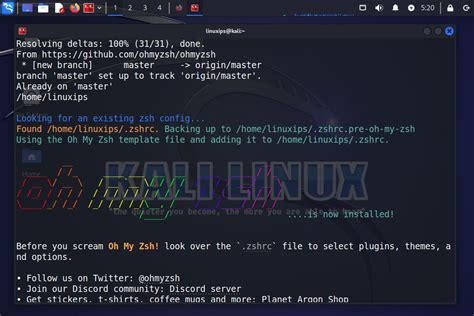 How To Install Zsh On Kali Linux Linuxips