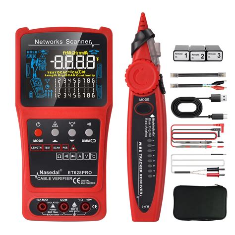 Network Cable Tester Wire Tracker Tone Generator Ethernet Tester Multimeter Desertcart India