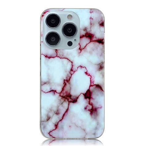 Ovitek TPU Marble Pattern Red Marble Za IPhone Pro Ovitki Top Izbira