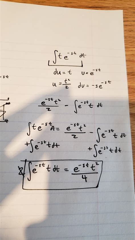 Calculus Integration By Parts Why Is This Wrong R HomeworkHelp