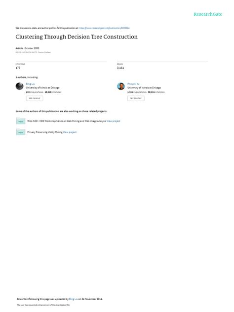 Clustering Through Decision Tree Construction Pdf Cluster Analysis Dimension